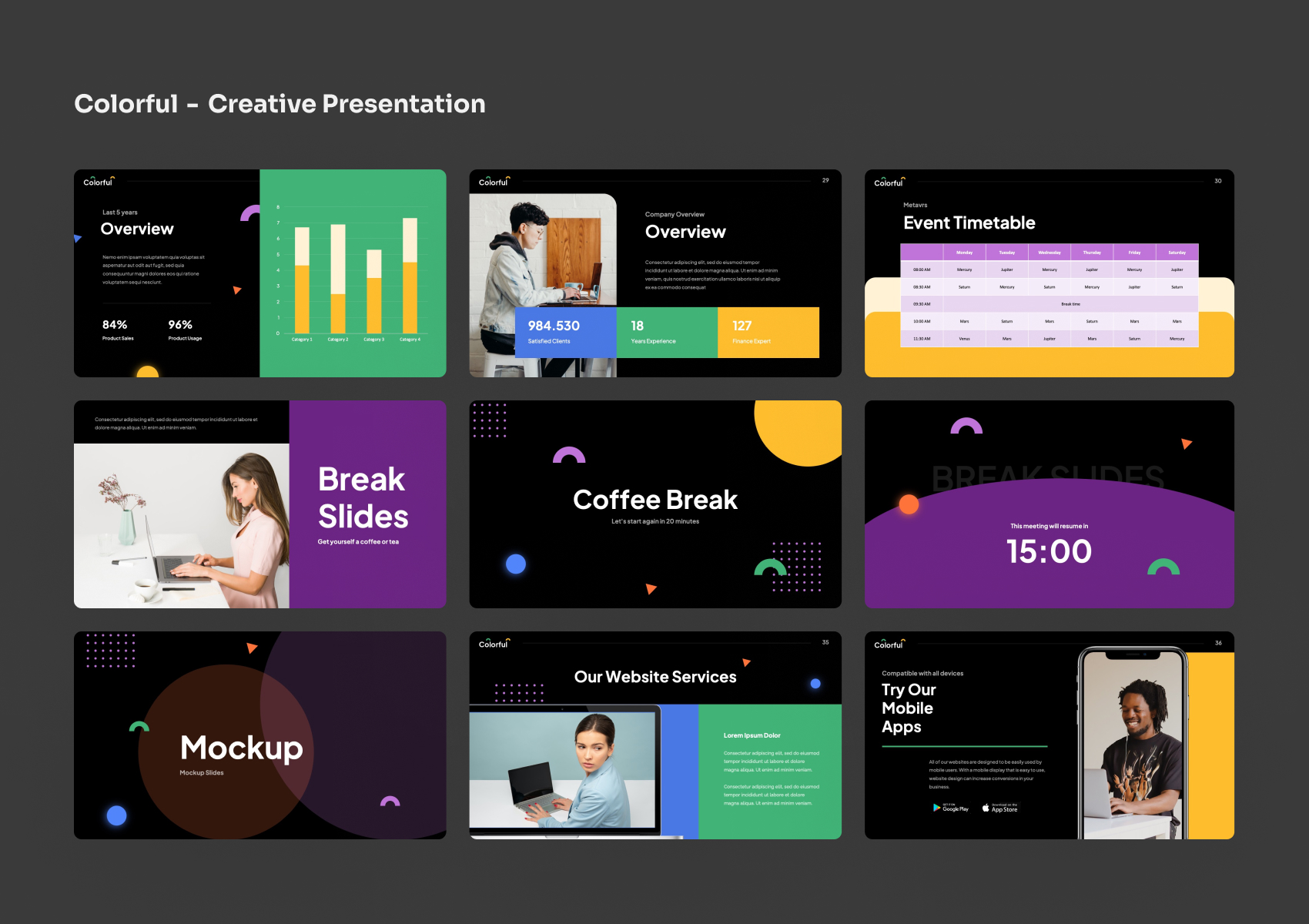 Colorful - Creative PowerPoint Presentation, Presentation Templates
