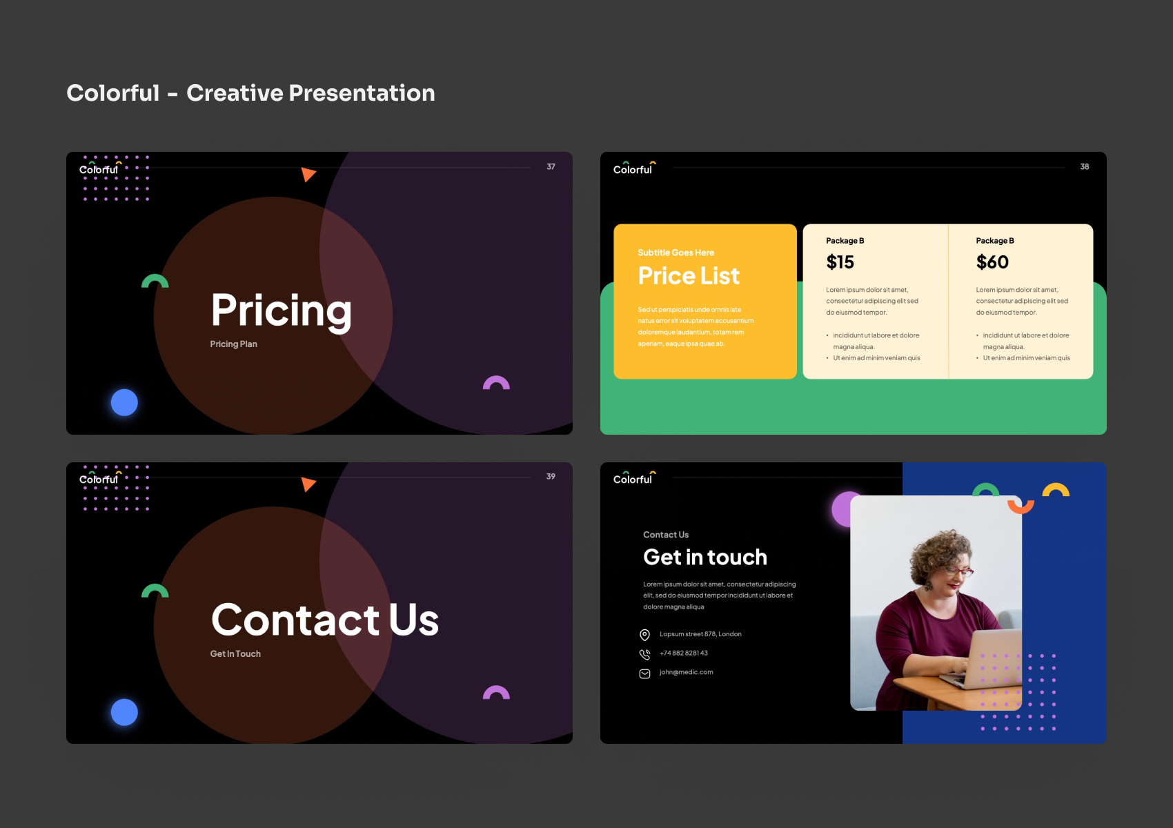 Colorful - Creative PowerPoint Presentation, Presentation Templates