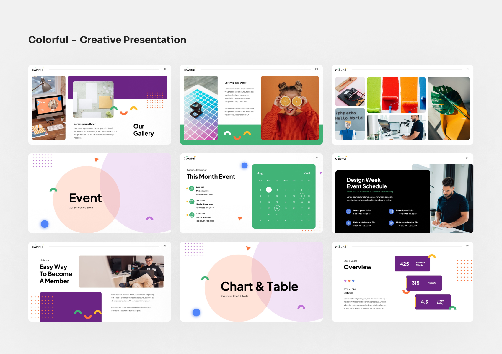 Colorful - Creative PowerPoint Presentation, Presentation Templates