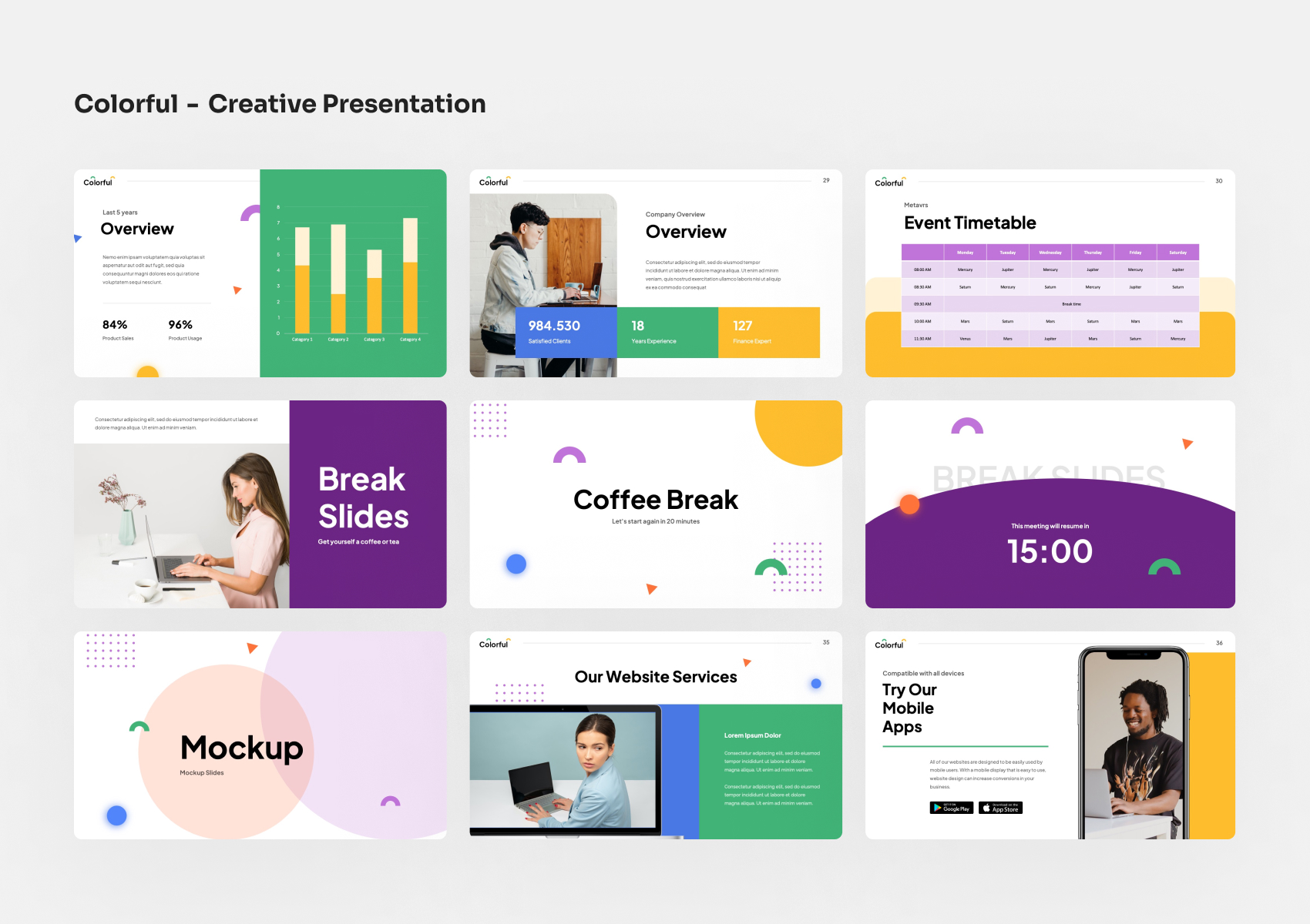 Colorful - Creative PowerPoint Presentation, Presentation Templates