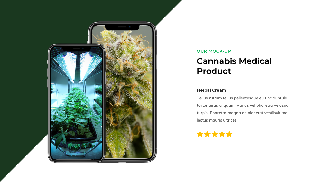 Cannabiz - Medical Marijuana & Cannabis Google Slides Template ...