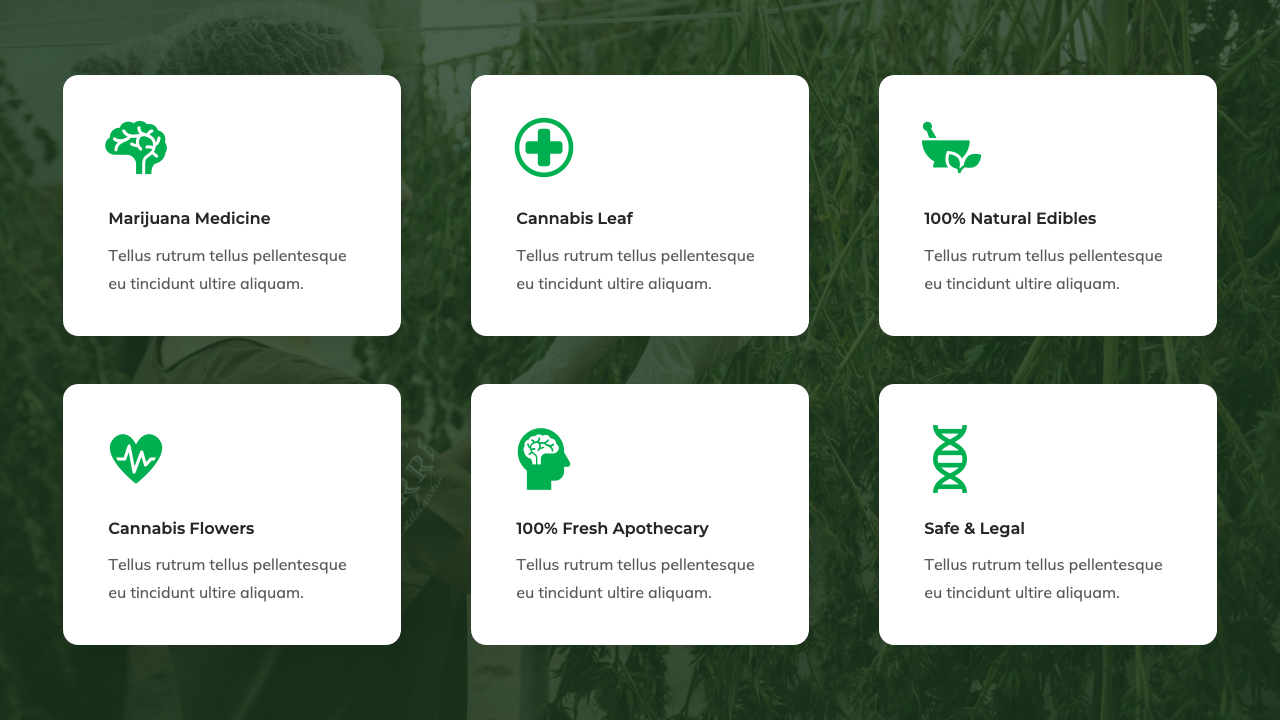 Cannabiz - Medical Marijuana & Cannabis PowerPoint Template ...