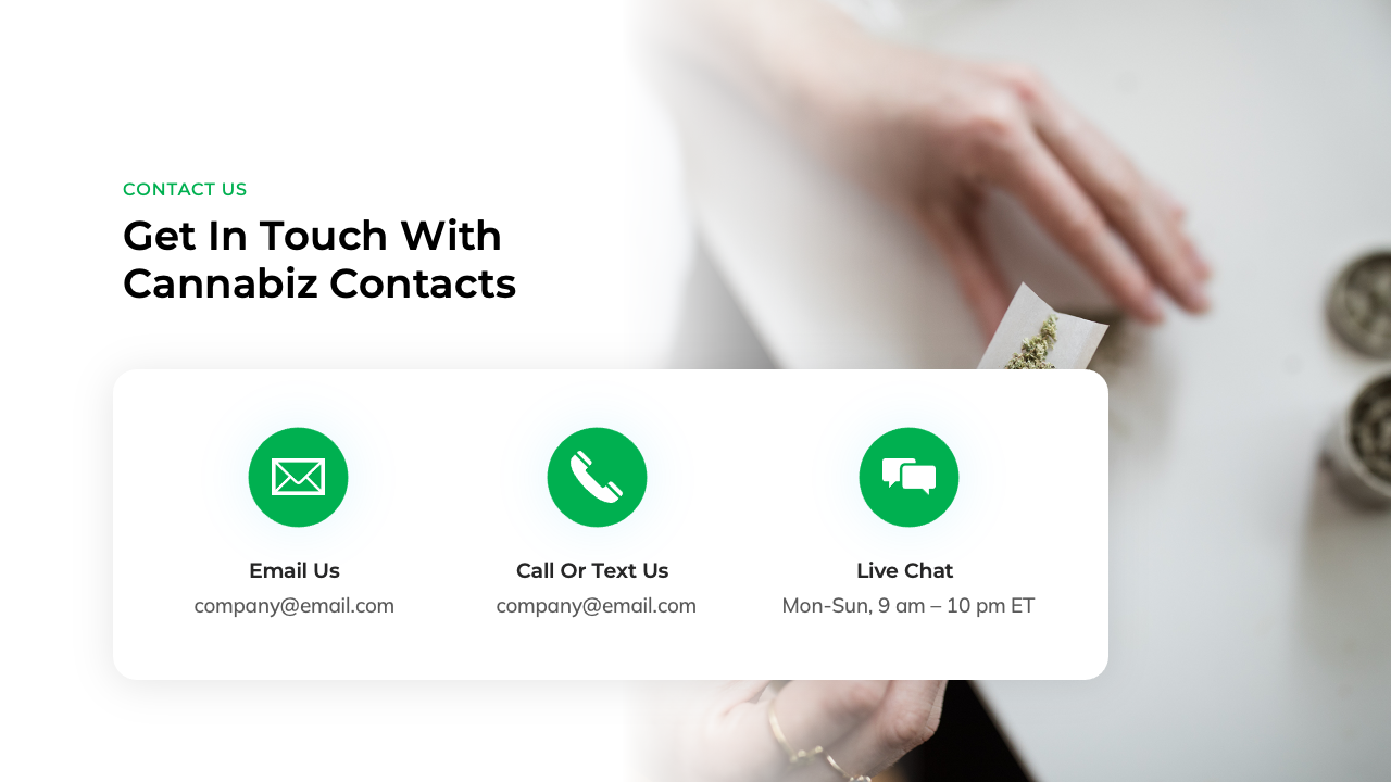 Cannabiz - Medical Marijuana & Cannabis PowerPoint Template ...