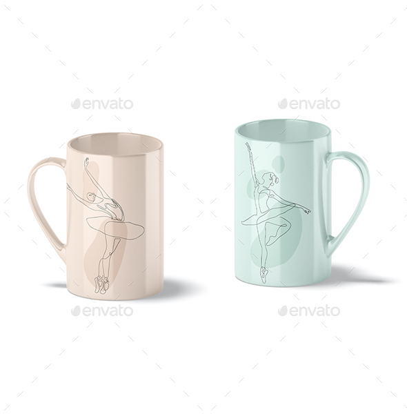 Cylindrical Mug Animated Mockup 11oz, Graphics | GraphicRiver