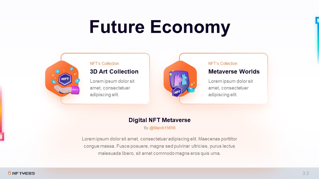 NFT Vers Creative Multipurpose PowerPoint Template, Presentation Templates