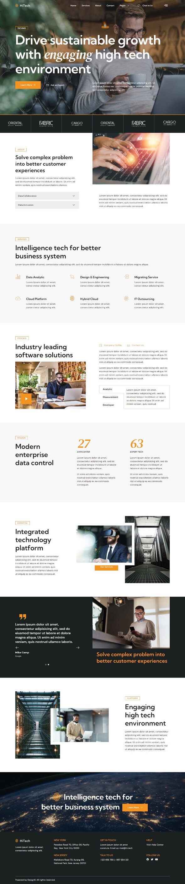 HiTech - IT Solutions & Services Elementor Template Kit by Design_8