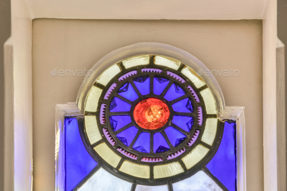 Close up of stained glass window Stock Photo by pro_creator | PhotoDune