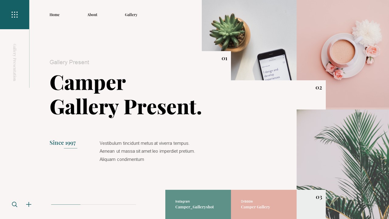 Camper - Gallery PowerPoint Presentation, Presentation Templates ...