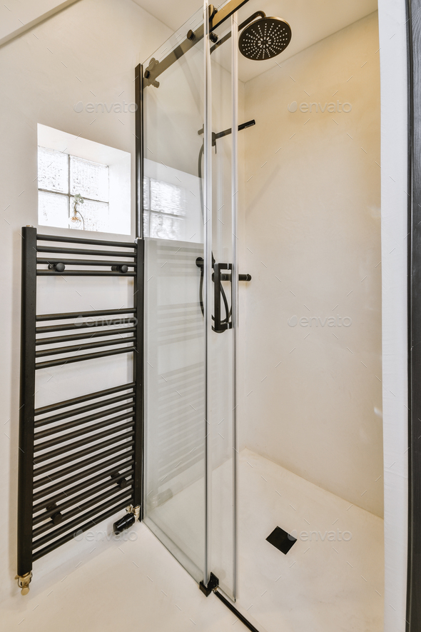 Shower box in modern bathroom Stock Photo by pro_creator | PhotoDune