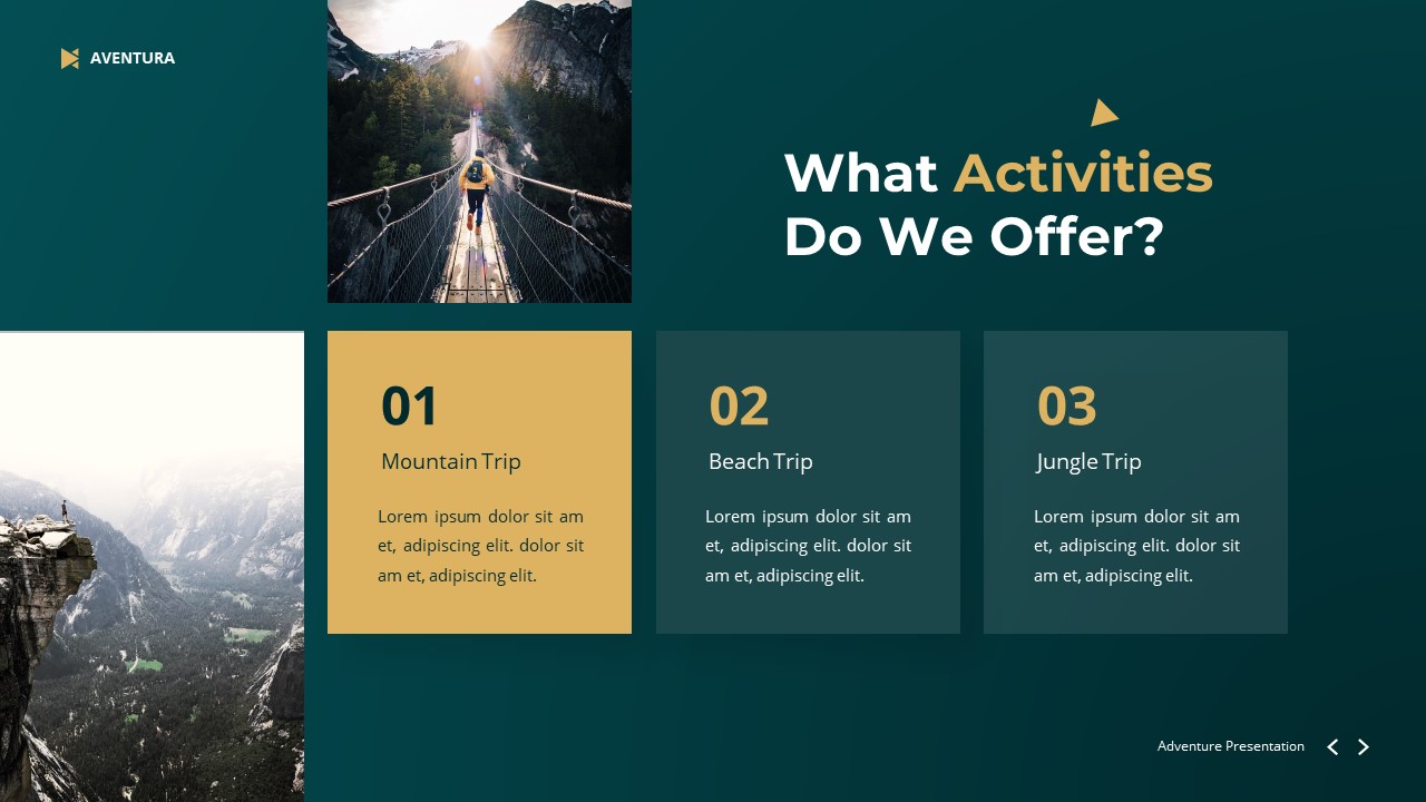 Aventura - Adventure & Traveling Presentation - Powerpoint Templates ...