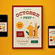 October Fest Flyer Set, Print Templates | GraphicRiver