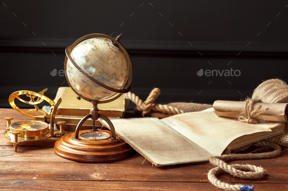 vintage marine still life. close up . Stock Photo by FabrikaPhoto ...
