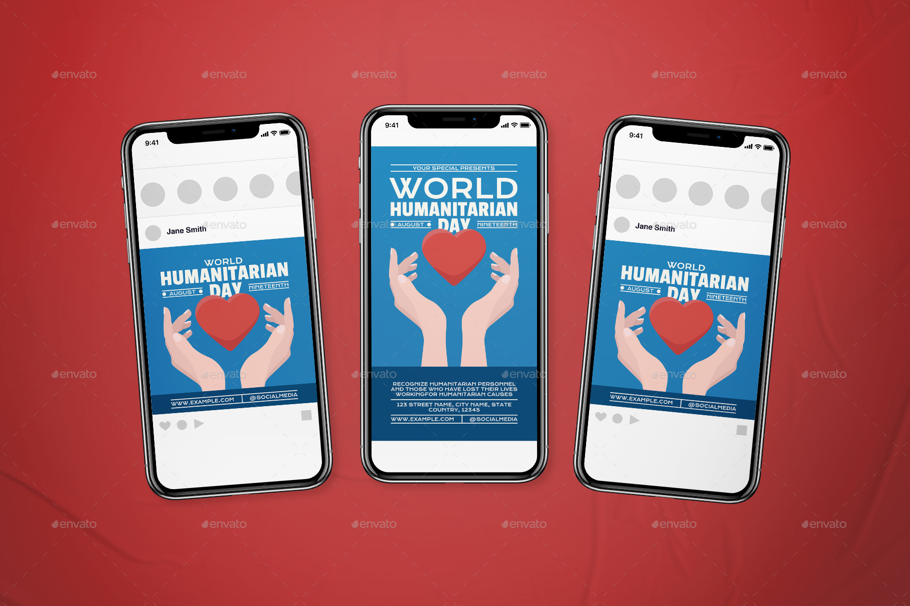 World Humanitarian Day Flyer Set, Print Templates | GraphicRiver