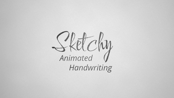 Elegance - Animated Handwriting Typeface, After Effects Project Files