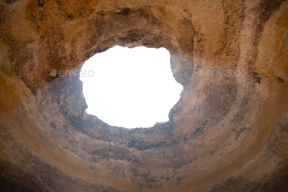 Round hole in rocky cave Stock Photo by davidpradoperucha | PhotoDune