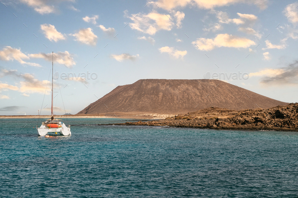 Catamaran floating on sea water Stock Photo by davidpradoperucha ...
