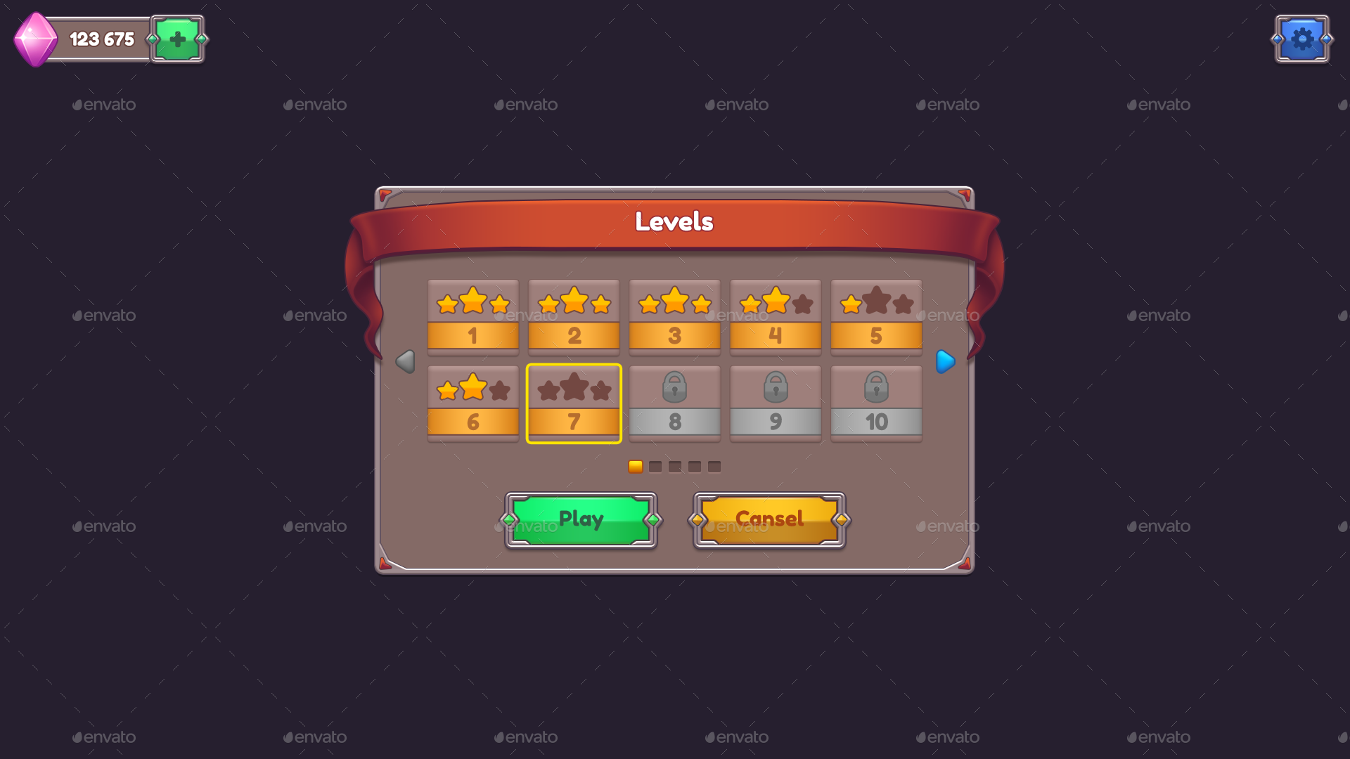 Historical GUI pack, Game Assets | GraphicRiver