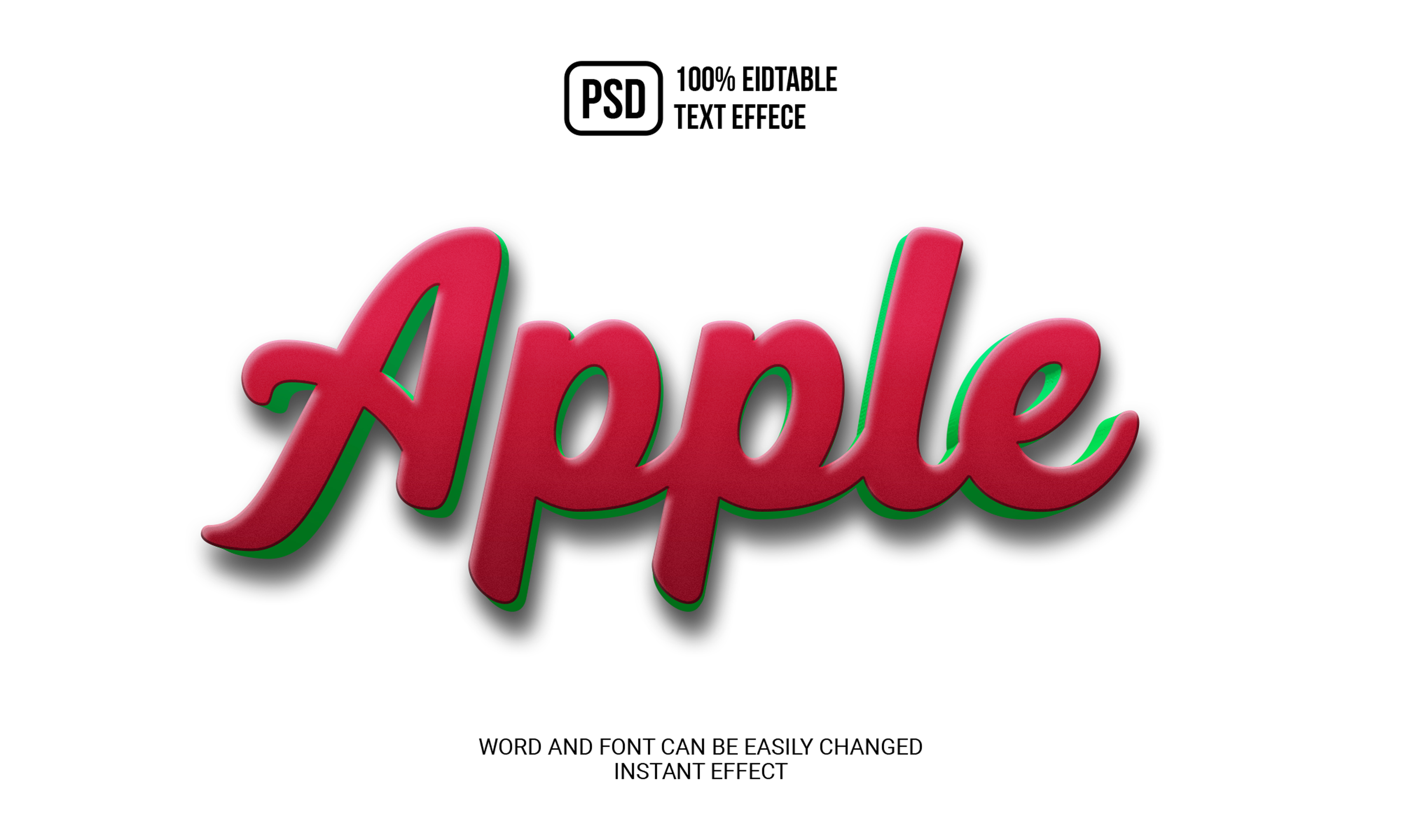 Editable 3D Text Effect, Add-ons | GraphicRiver