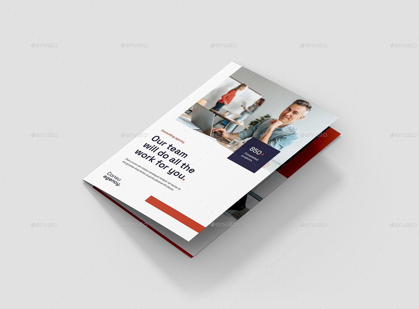 Consulting Agency Brochure Bi-Fold Template, Print Templates | GraphicRiver