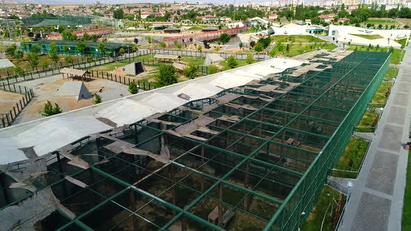 Aerial View Zoo Tourism, Stock Footage | VideoHive