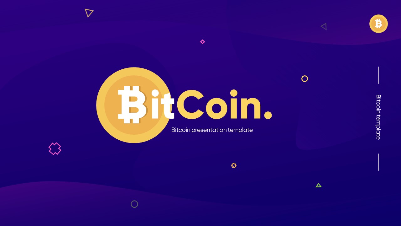 Bitcoin - Cryptocurrency Powerpoint Template, Presentation Templates