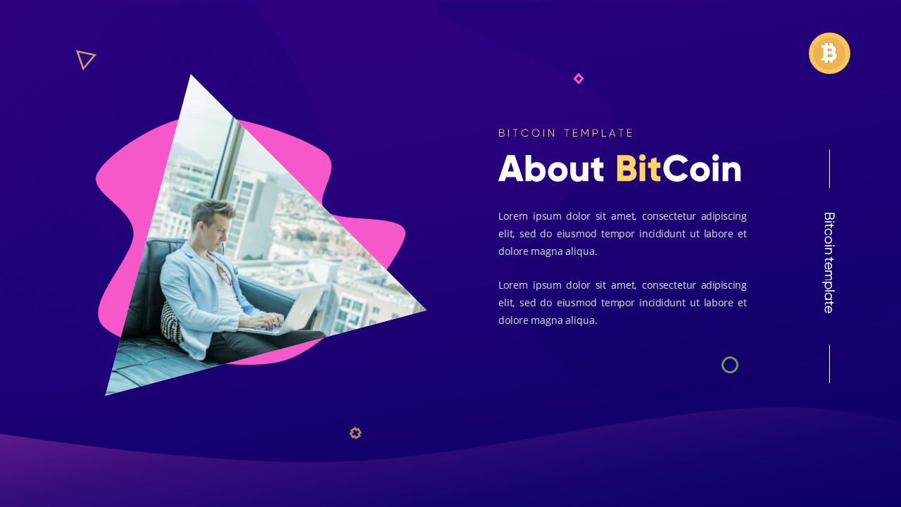 Bitcoin - Cryptocurrency Powerpoint Template, Presentation Templates