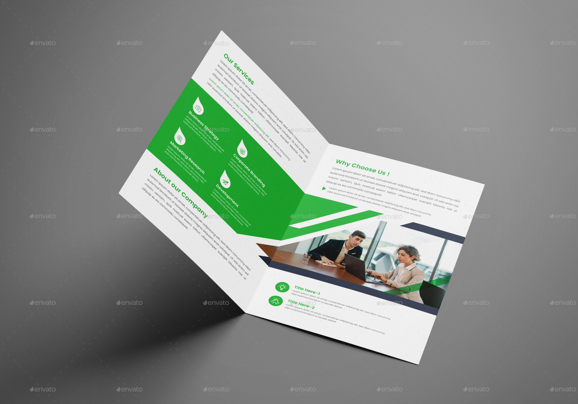 Bi-Fold Brochure Template, Print Templates | GraphicRiver