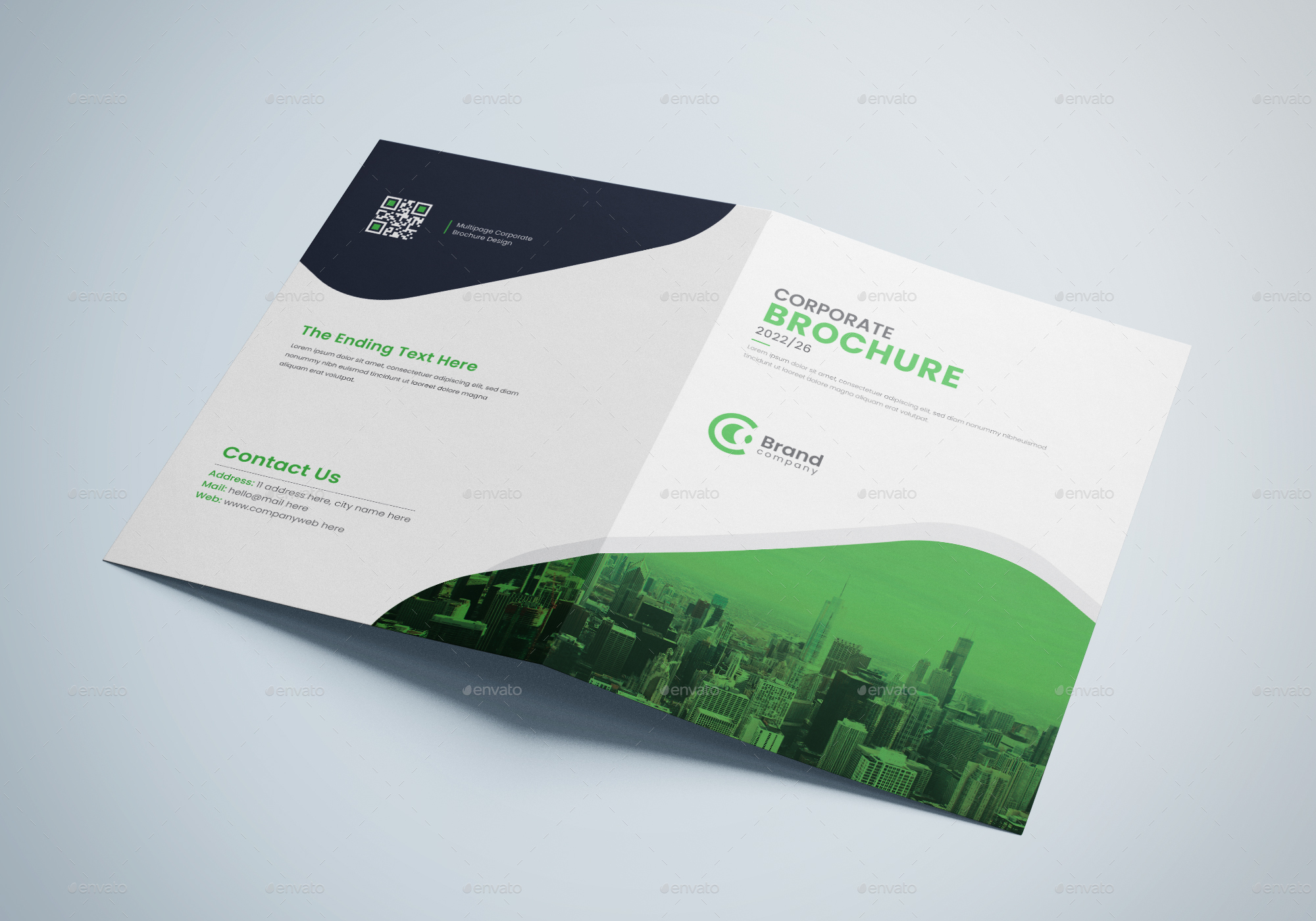 Business Bi-Fold Brochure Template, Print Templates | GraphicRiver