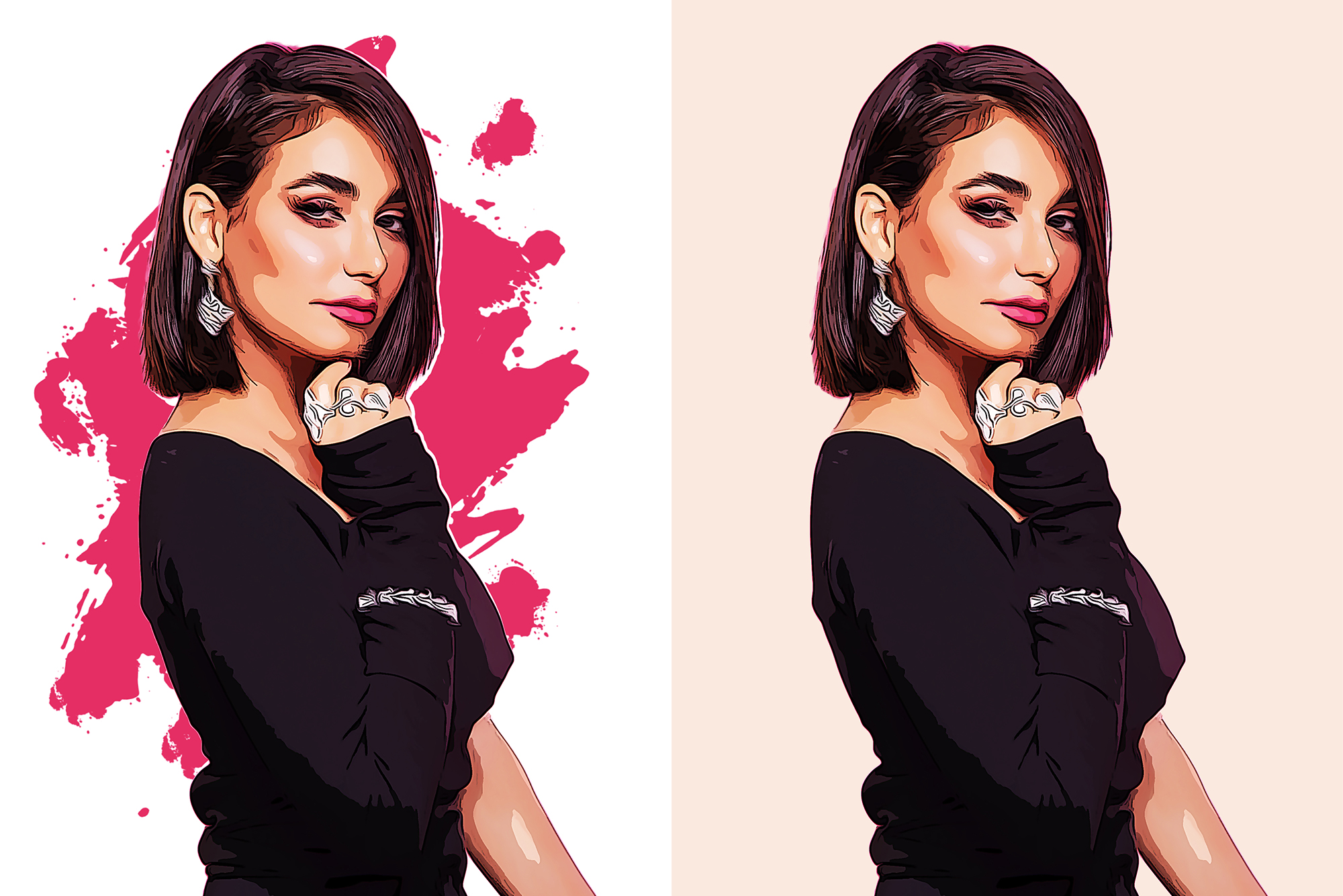 Cartoon Vector Art Photoshop Action, Add-ons | GraphicRiver