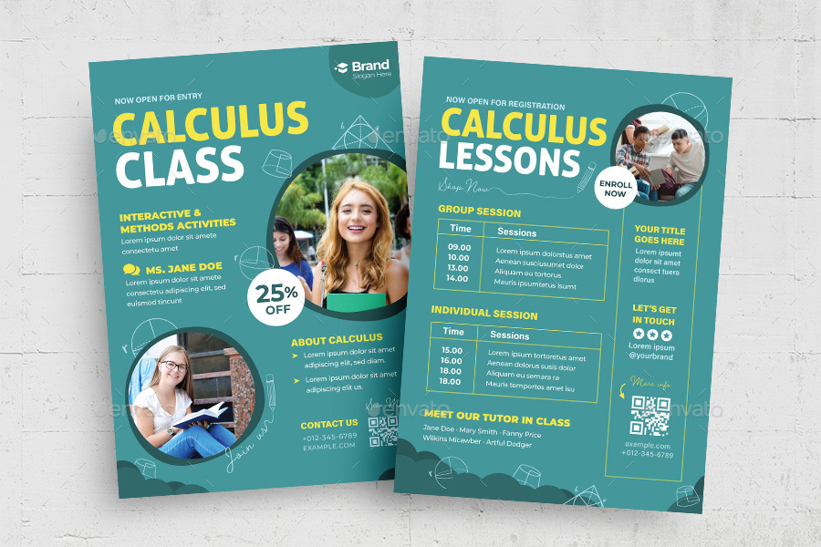 College School Education Flyer, Print Templates | GraphicRiver