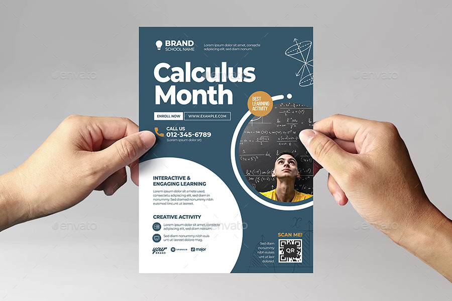 Modern College Education Flyer, Print Templates | GraphicRiver