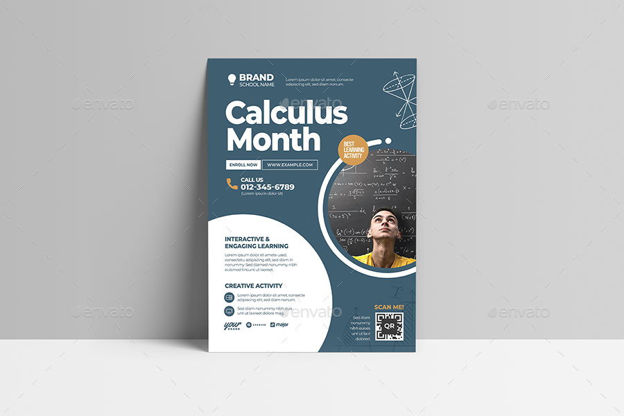 Modern College Education Flyer, Print Templates | GraphicRiver