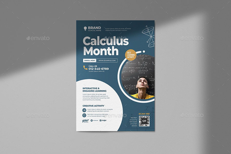 Modern College Education Flyer, Print Templates | GraphicRiver