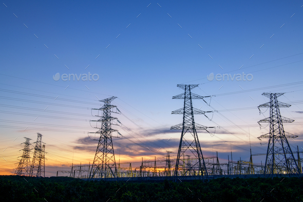 pylon Stock Photo by liufuyu | PhotoDune