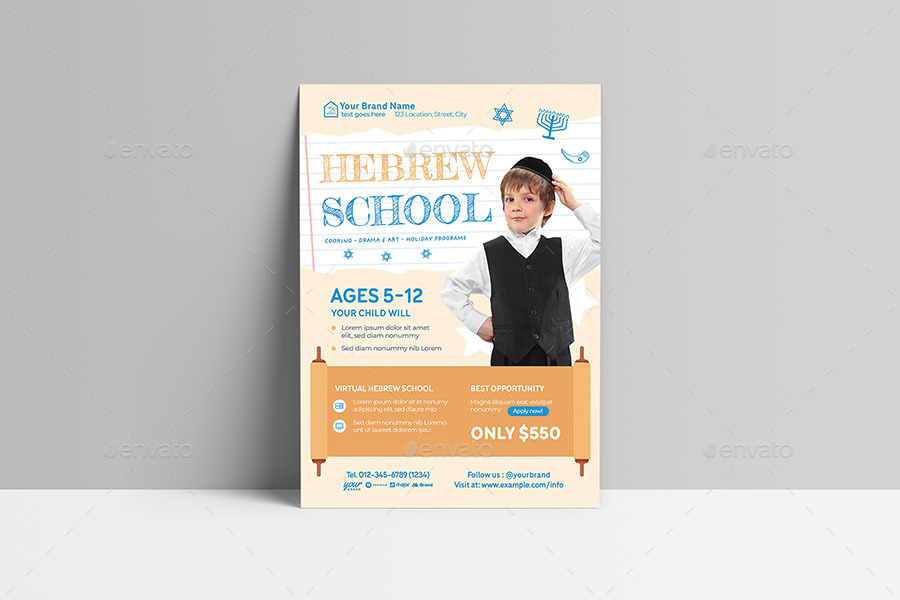 Jewish Flyer Template, Print Templates | GraphicRiver
