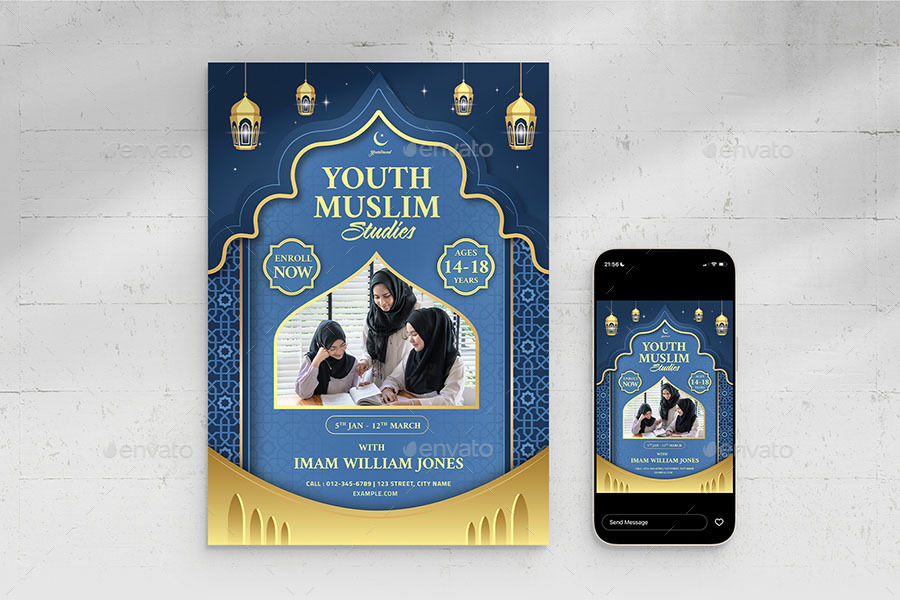 Islam Muslim Flyer Template, Print Templates | GraphicRiver