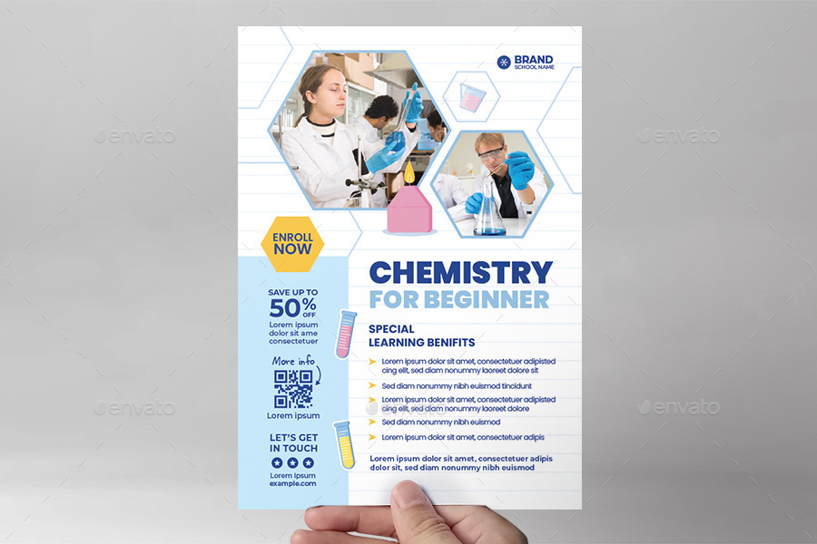 Chemistry Education Flyer Template, Print Templates | GraphicRiver