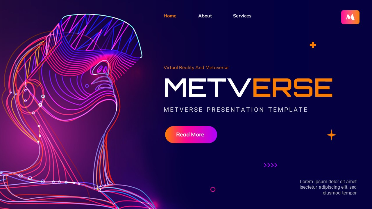 METVERSE - Virtual Reality and Metaverse Powerpoint Template ...