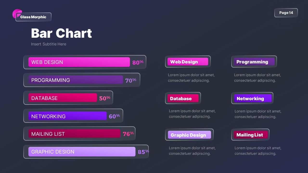 GlassMorphic Infographic PowerPoint Presentation Template, Presentation ...
