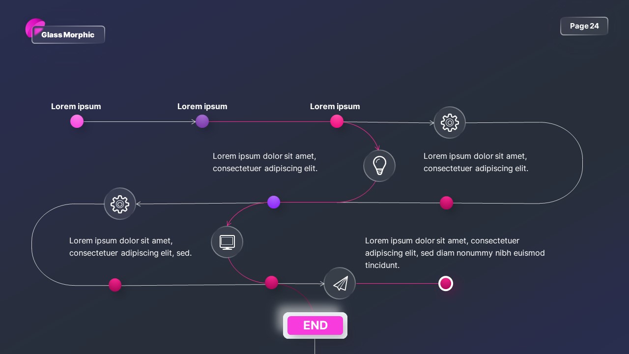 GlassMorphic Infographic PowerPoint Presentation Template, Presentation ...