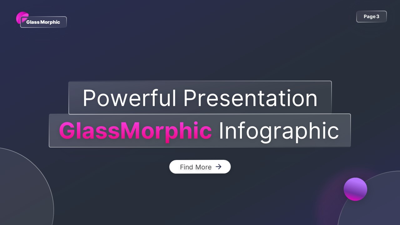 GlassMorphic Infographic PowerPoint Presentation Template, Presentation ...