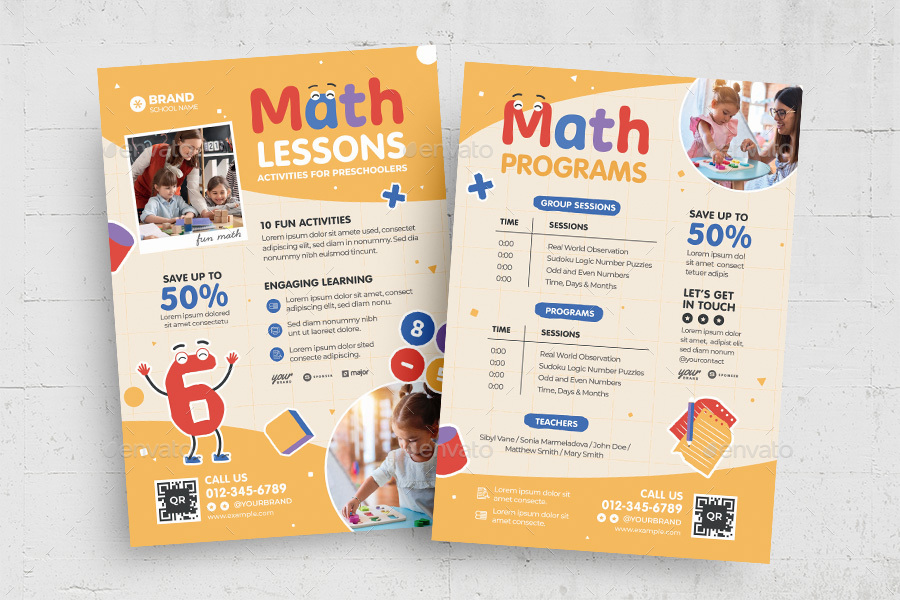 Kids Learning Education Flyer, Print Templates | GraphicRiver