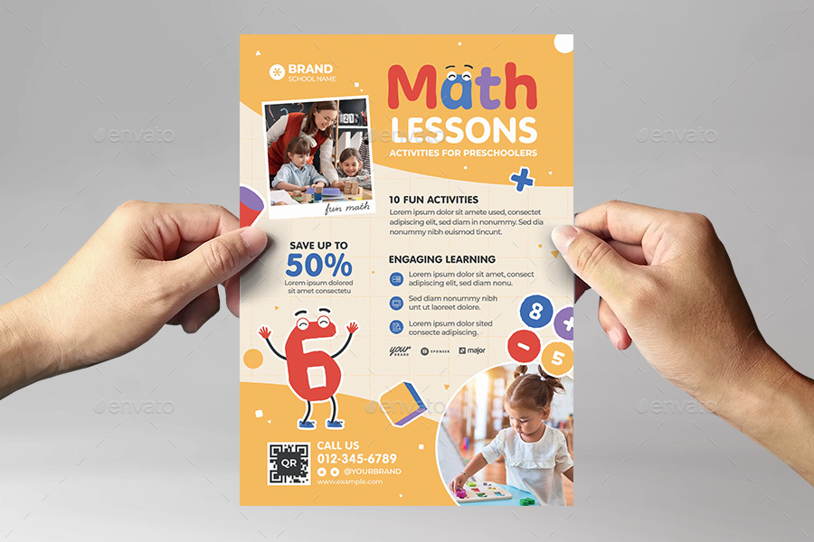 Kids Learning Education Flyer, Print Templates | GraphicRiver