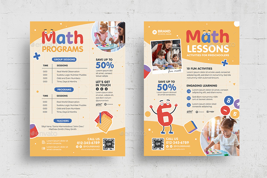 Kids Learning Education Flyer, Print Templates | GraphicRiver