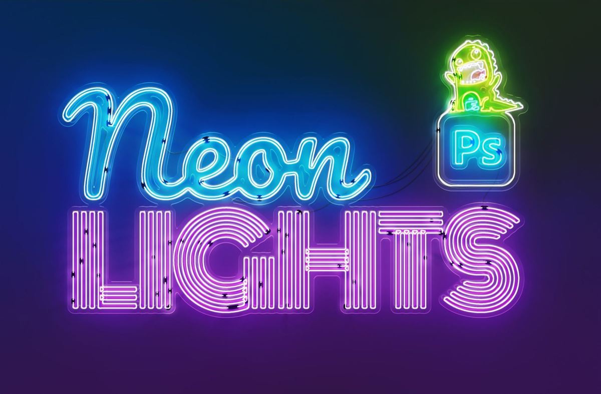 Neon Lights Photoshop Action, Add-ons | GraphicRiver