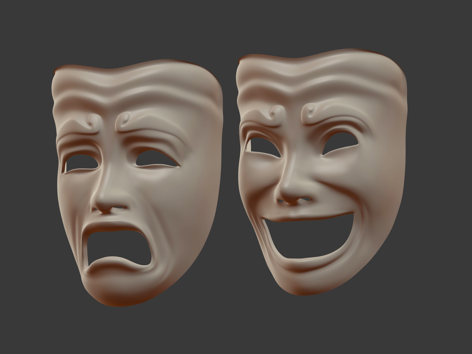 Theater Masks by Ocstard | 3DOcean