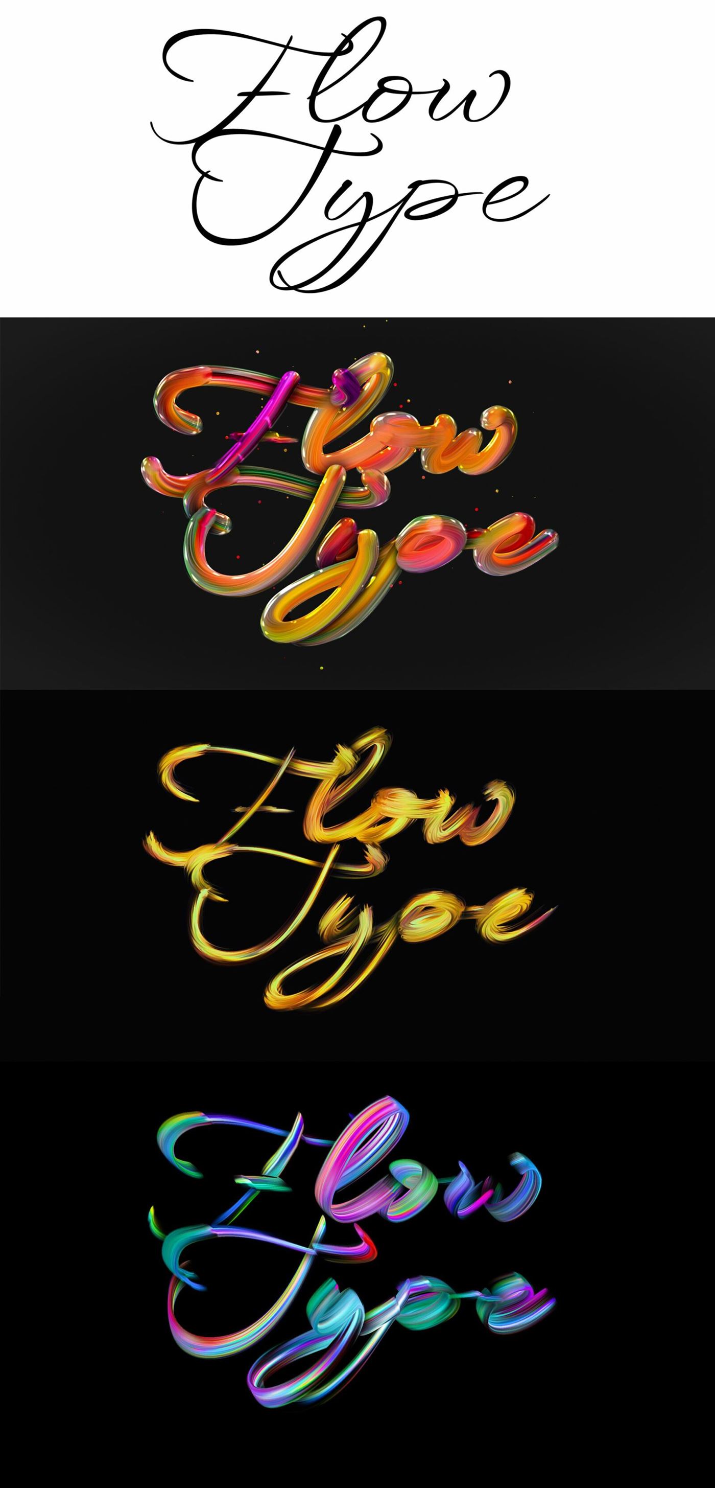 Flow Type - Text Effect for Photoshop, Add-ons | GraphicRiver