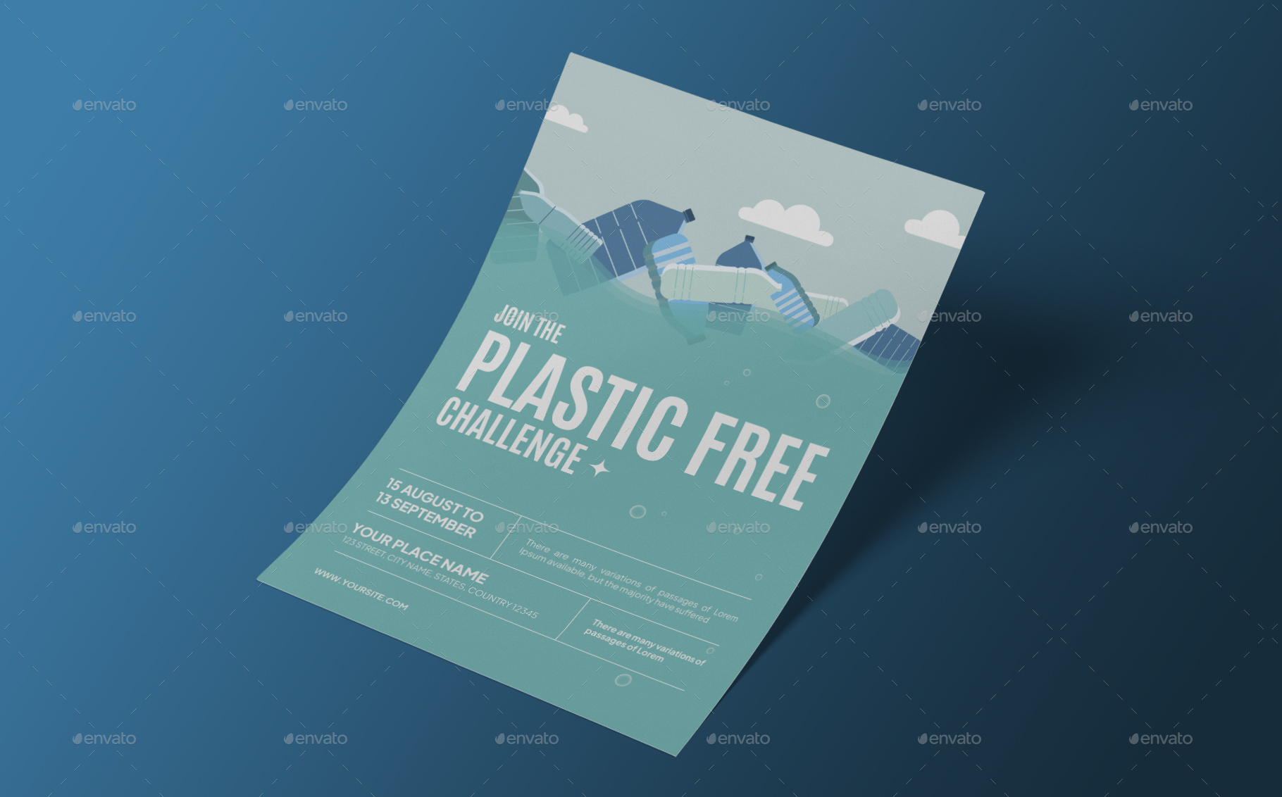 Plastic Waste Campaign Flyer, Print Templates | GraphicRiver