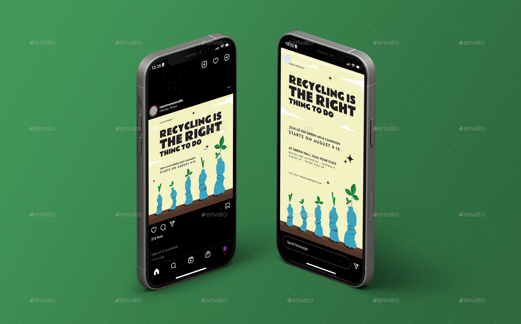 Reduce Reuse Recycle Environtment Flyer, Print Templates | GraphicRiver