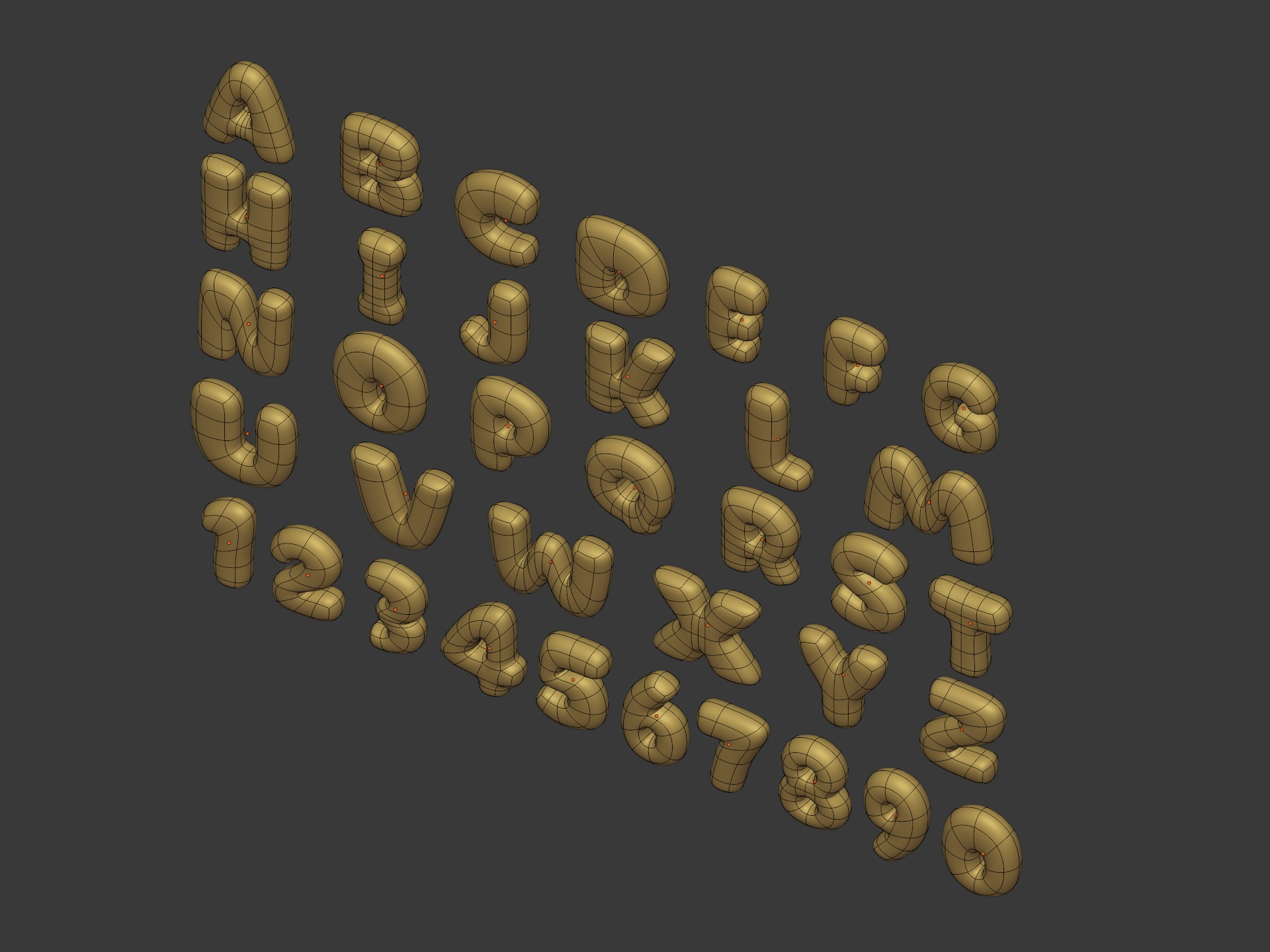 Cartoon Alphabet by Ocstard | 3DOcean